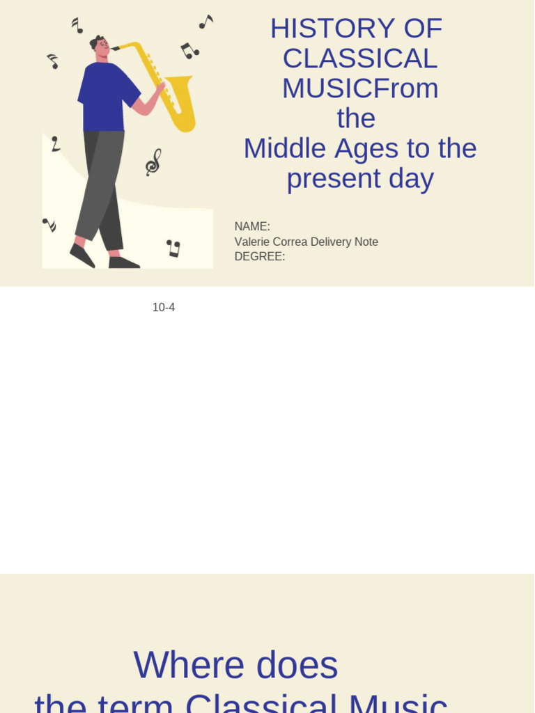 History of Classical Music | PDF | Classical Music | Orchestras