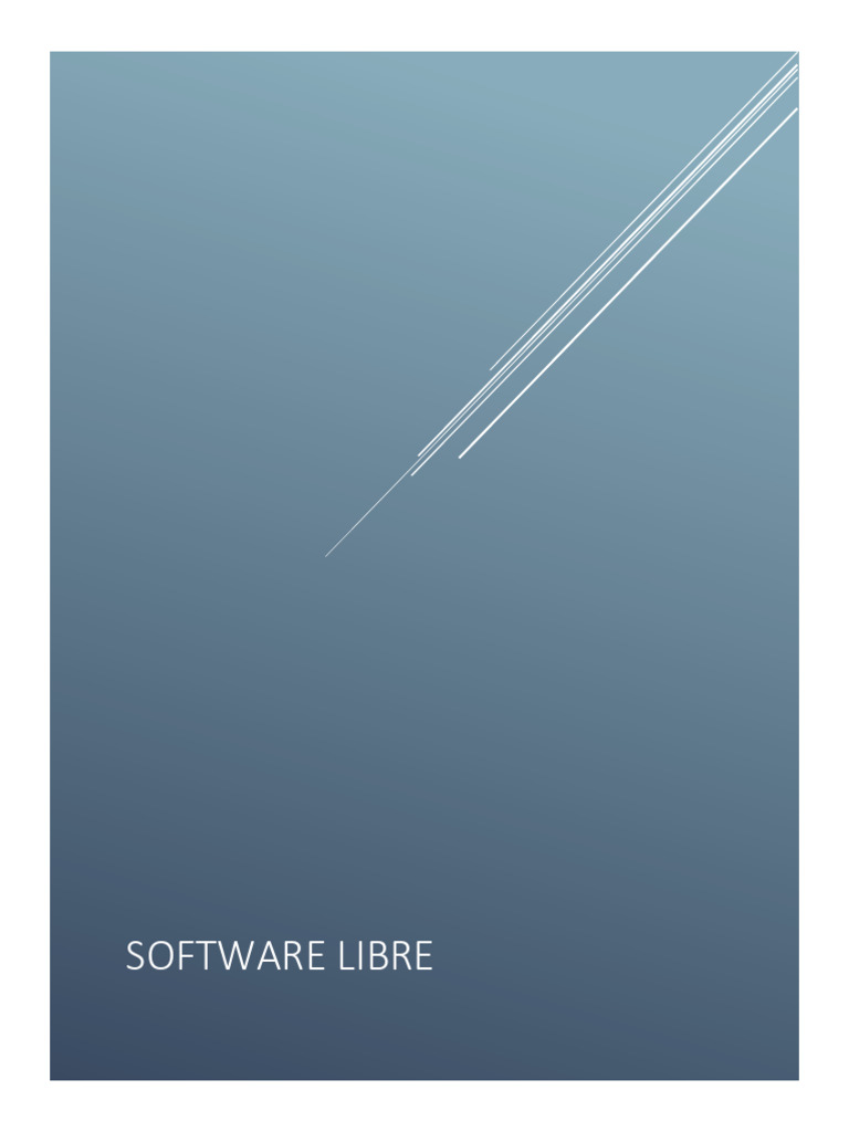Software Libre | PDF | Software libre | Software