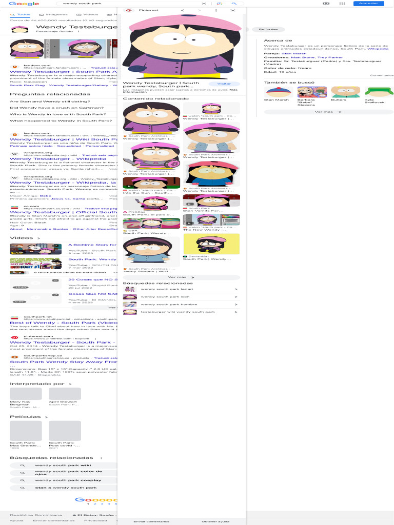 Wendy Testaburger: South Park Character Guide | PDF | Animated ...