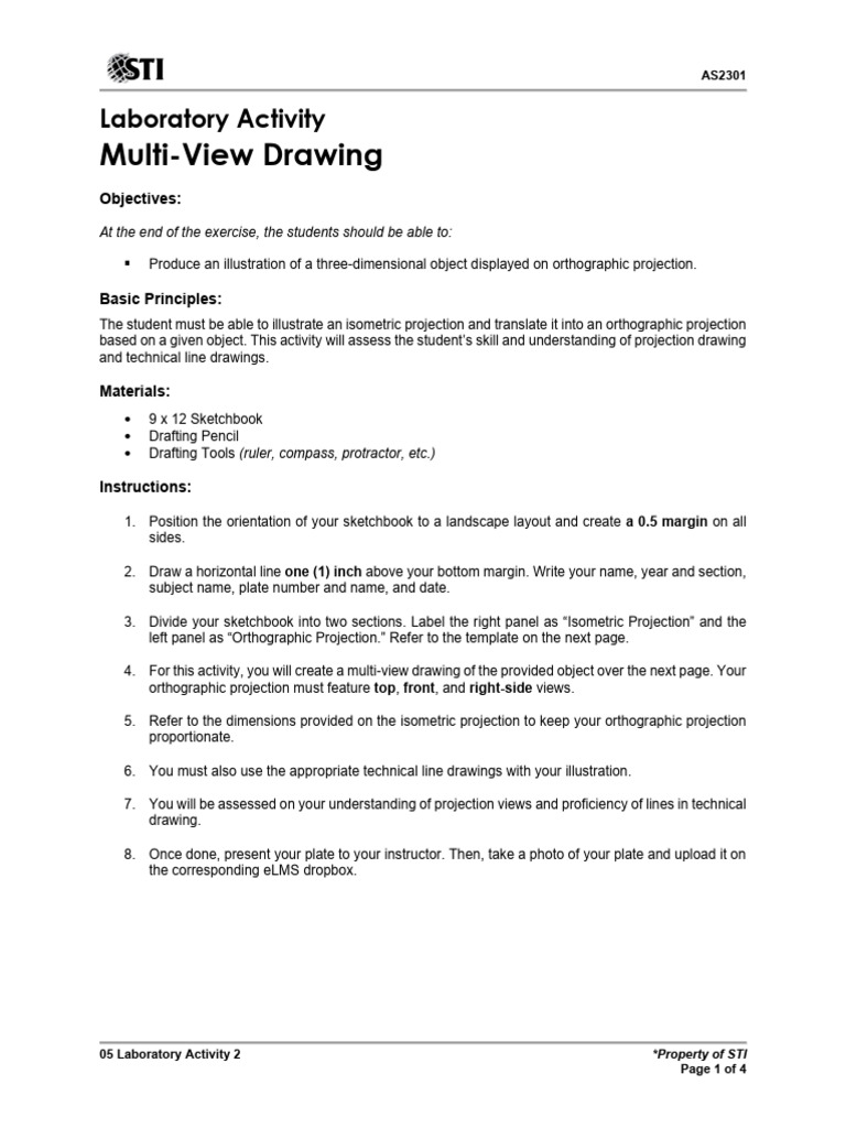 05 Laboratory Activity 2 | PDF | Technical Drawing