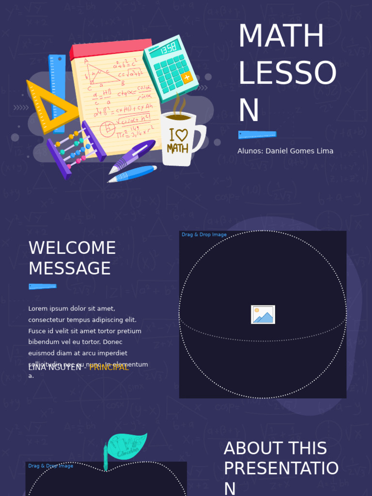 Math Lesson PowerPoint Template by SlideWin | PDF | Computer Graphics ...