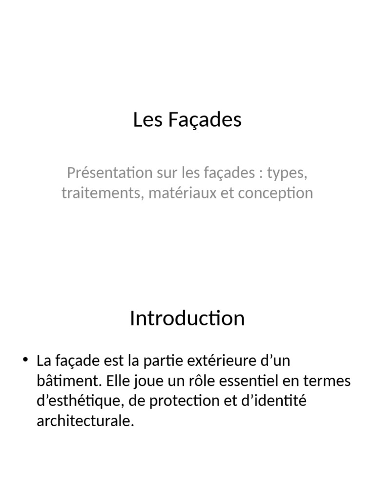 Les Facades Presentation (2) | PDF