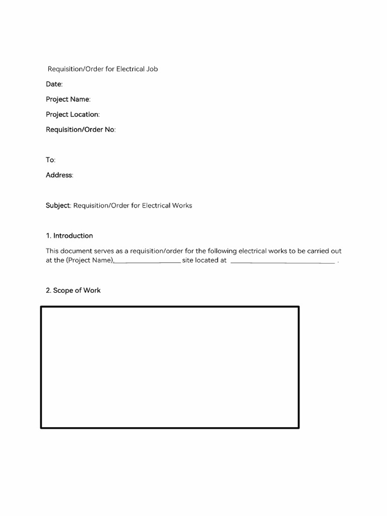 Requisition Order | PDF