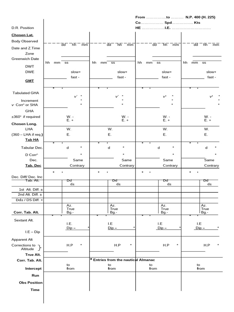 Astro Sight Form | PDF | Navigation | Astronomy