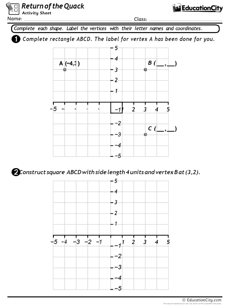 Copy of Plotting Points Worksheet | PDF