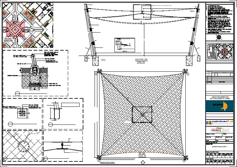 Shade Structure Design and Details | PDF | United Arab Emirates | Dubai