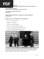 Aims of the Big Three at Versailles | PDF | World War I Reparations ...