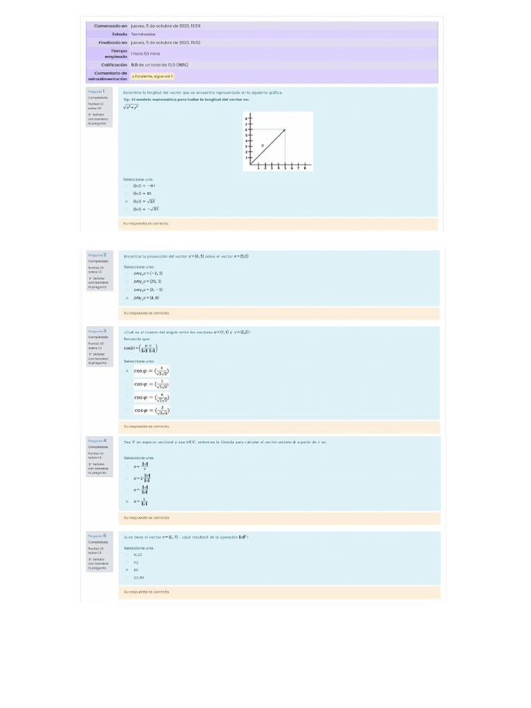 Algebra Lineal Ex. Sem-5 | PDF