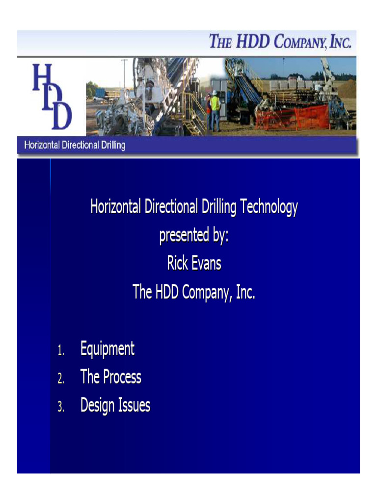 Horizontal Directional Drilling Overview | PDF | Mechanical Engineering
