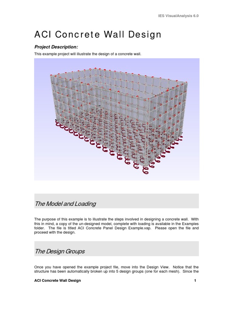 ACI Concrete Wall Design: The Model and Loading | PDF