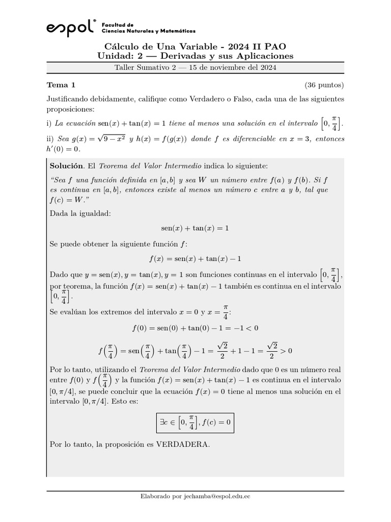 2024 Ii Pao Cuv Taller Sumativo 2 P128 | PDF | Teorema | Proposición