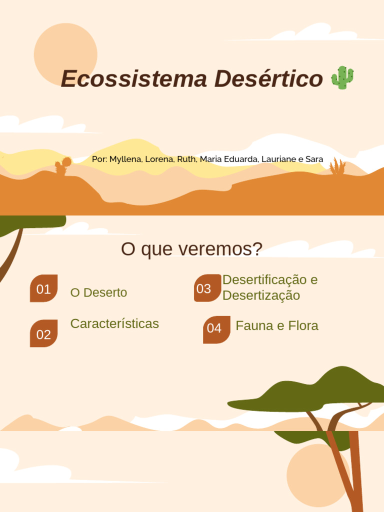 Ecossistema e Desertificação do Deserto | PDF | Deserto | Geociências