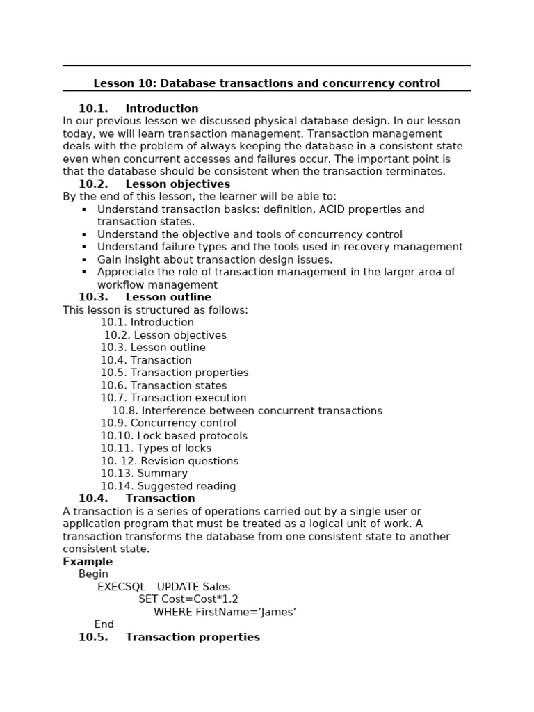 Database_transactions | PDF | Database Transaction | Information Technology Database_transactions | PDF | Database Transaction | Information Technology