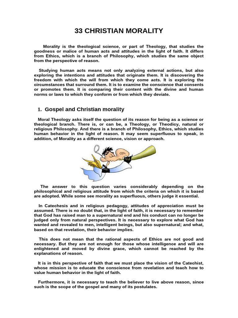 Christian Morality | PDF | Christian Ethics | Jesus