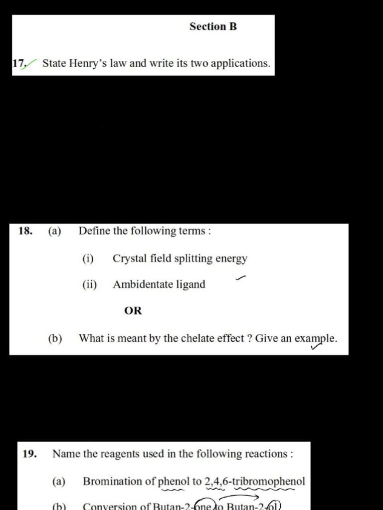 Chemistry 2024 Paper Questions | PDF