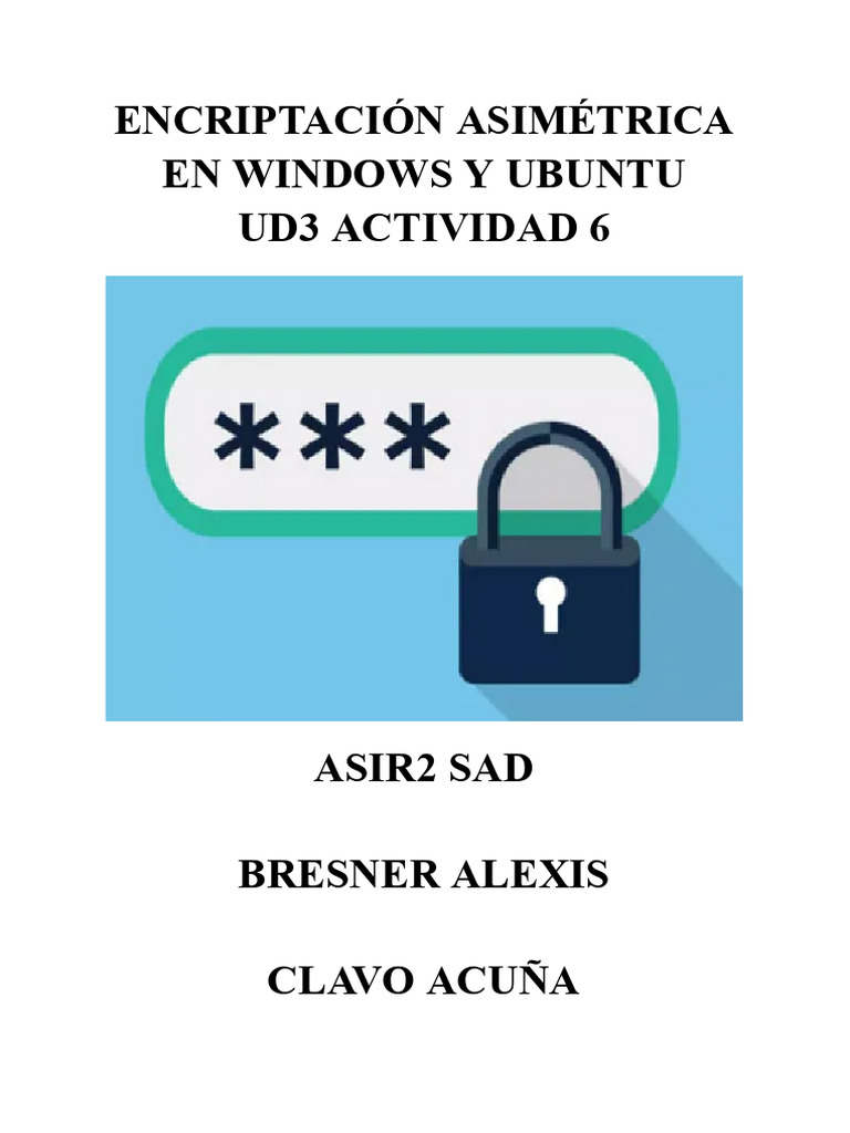 Encriptación Asimétrica en Windows y Ubuntu | PDF | Cifrado | Clave (criptografía)