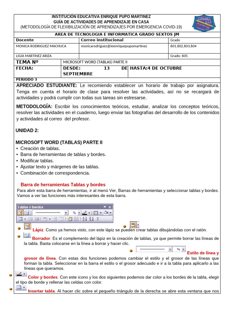 Tema 3 Microsof Word Parte 2 | PDF | Botón (Computación) | Software