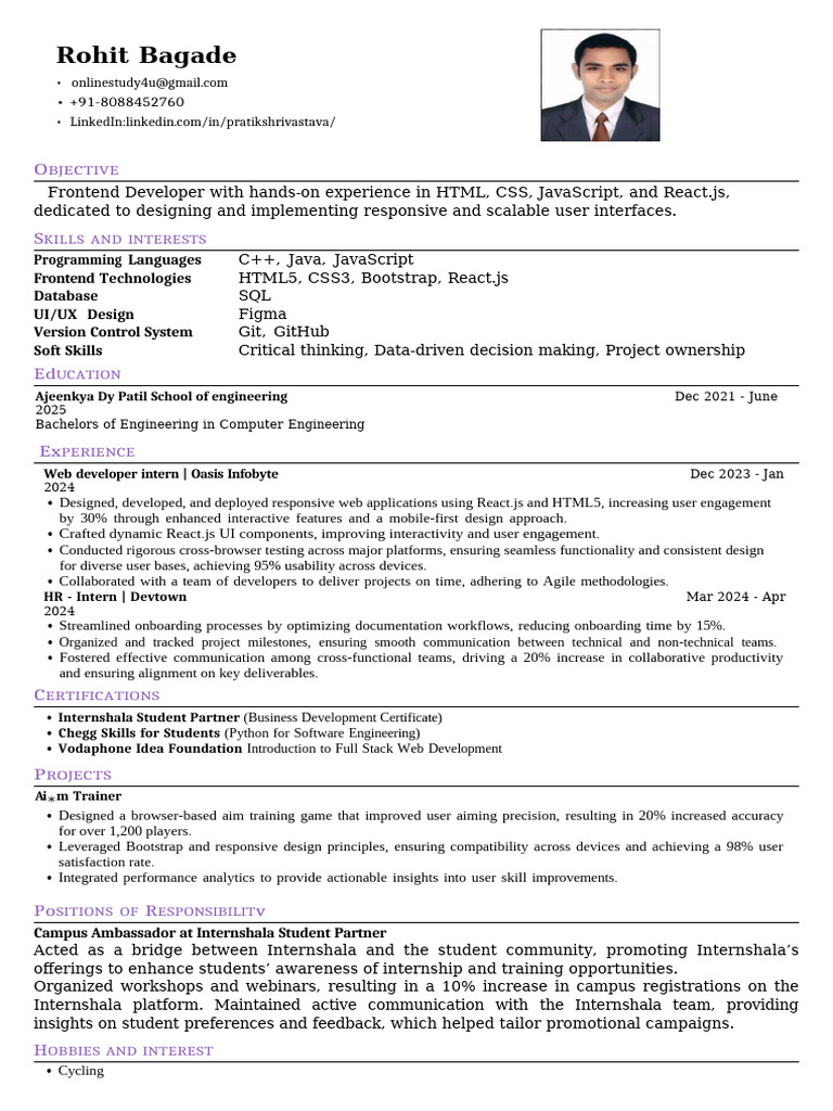 Deloitte Resume Template | PDF | Computer Science | Software Engineering