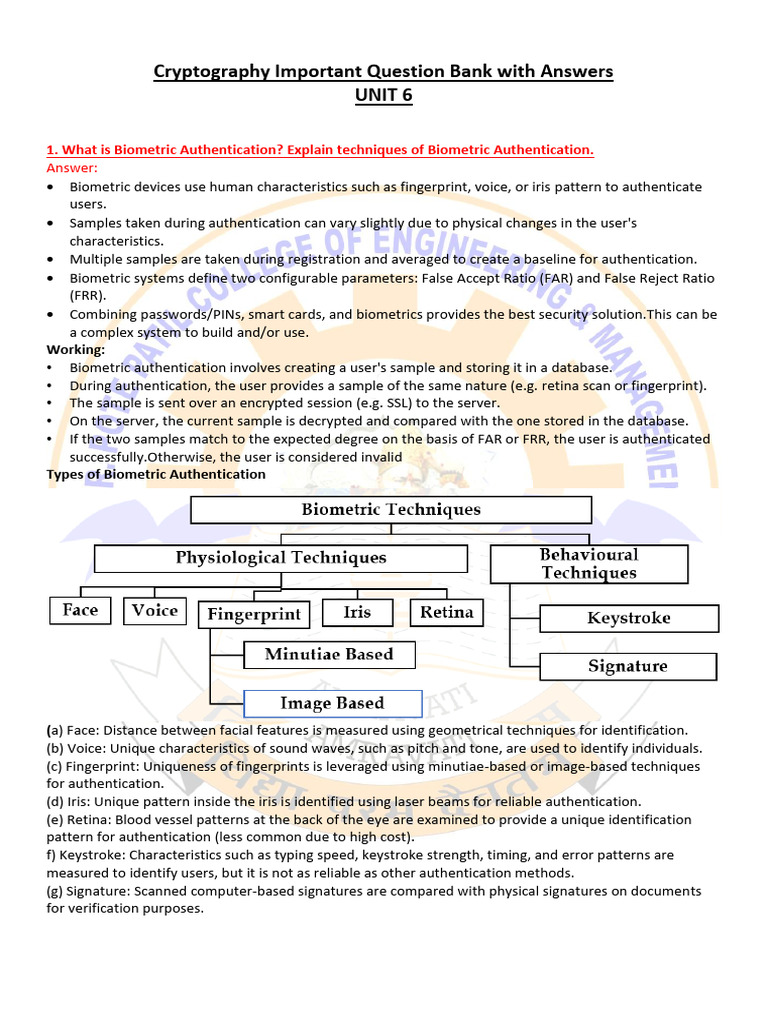 crypto unit 6 imp | PDF | Public Key Certificate | Access Control