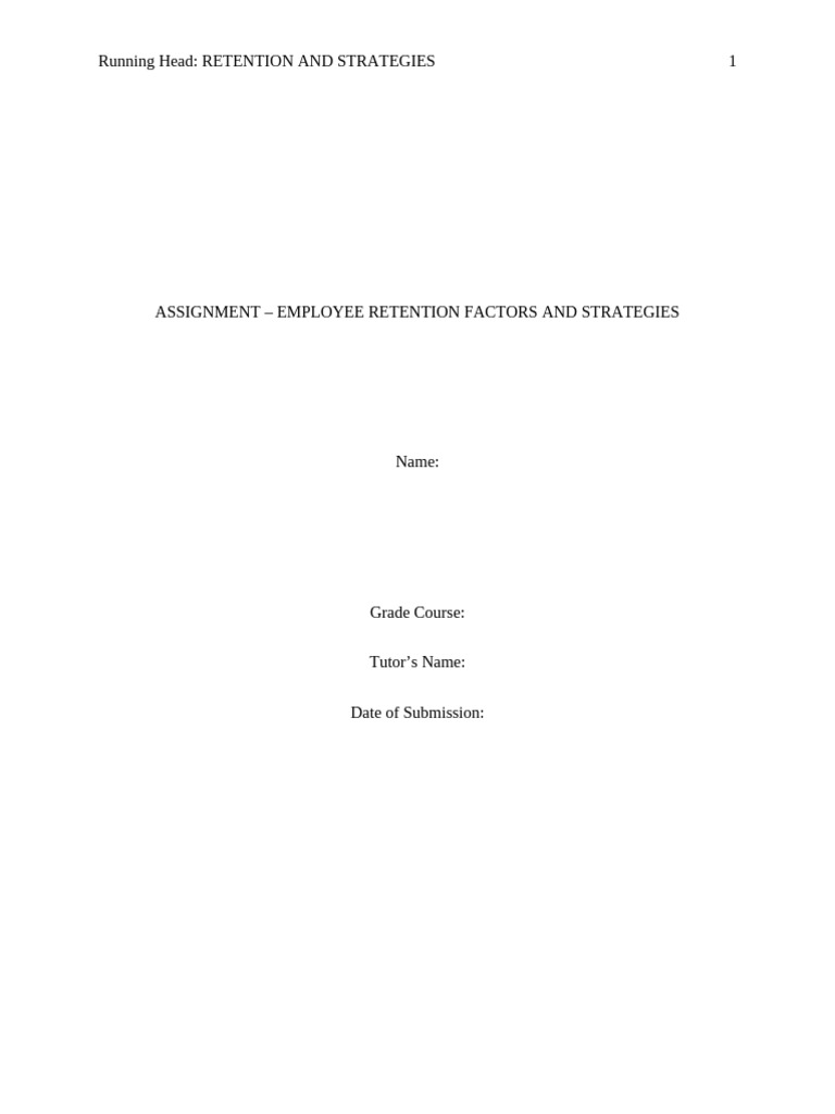 Employee Retention Strategies | PDF | Employee Retention | Employment