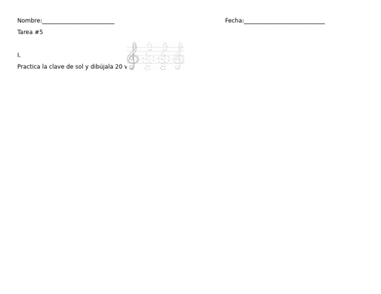 Tarea 5 Clave de Sol | PDF