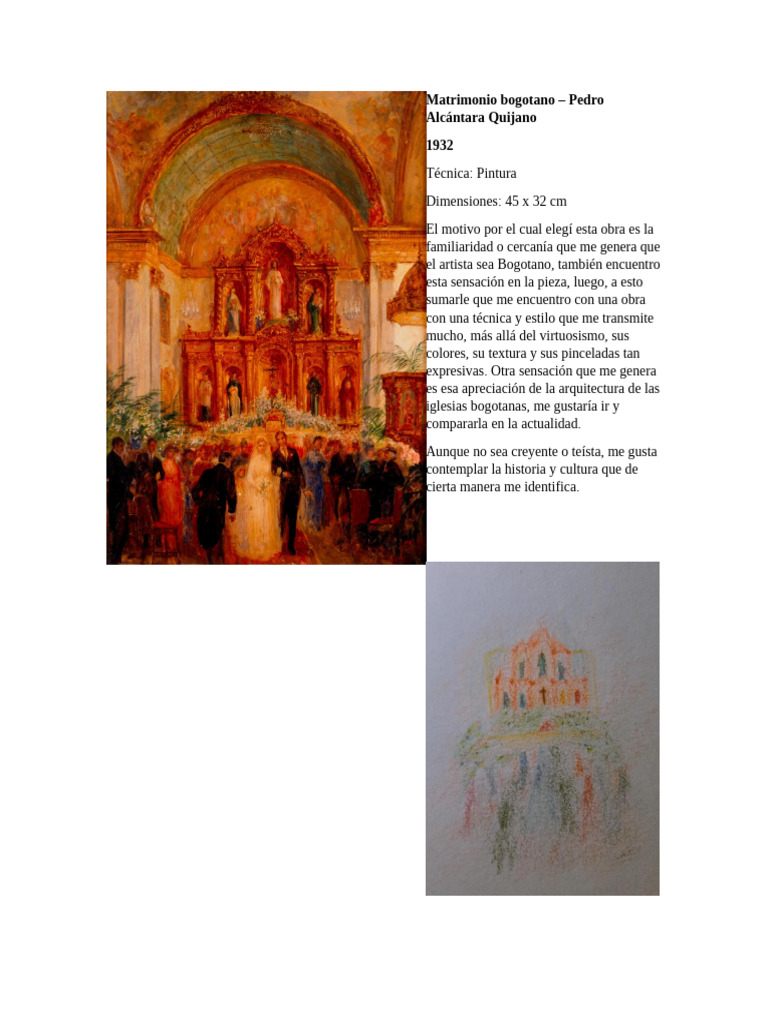 Matrimonio Bogotano: Arte y Cultura | PDF