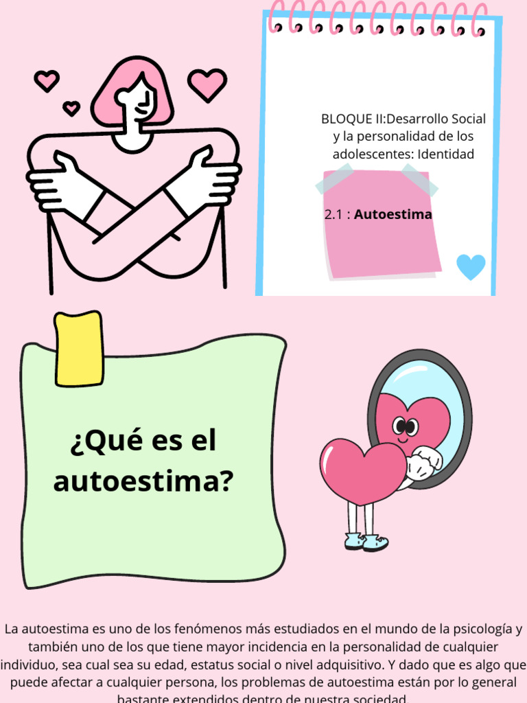 Bloque II Autoestima | PDF | Autoestima | Adolescencia