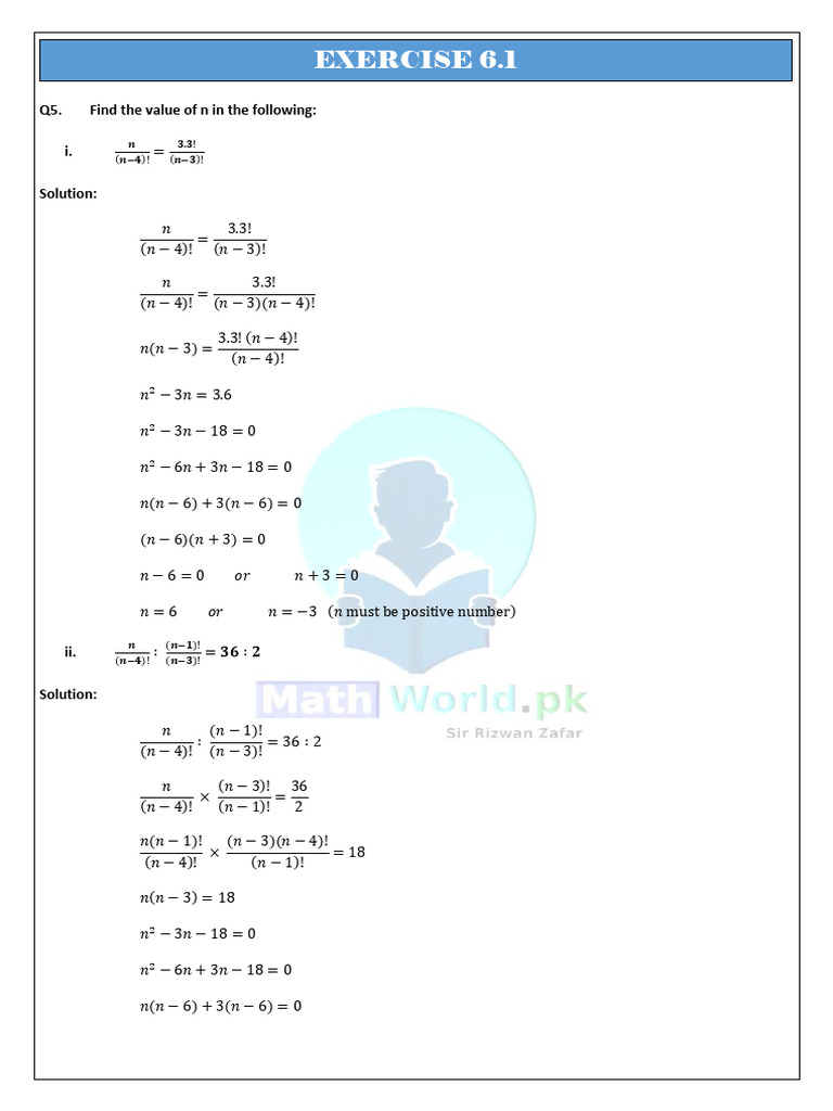 Ex. 6.1 q5,6 FSC Part-1 NBF | PDF