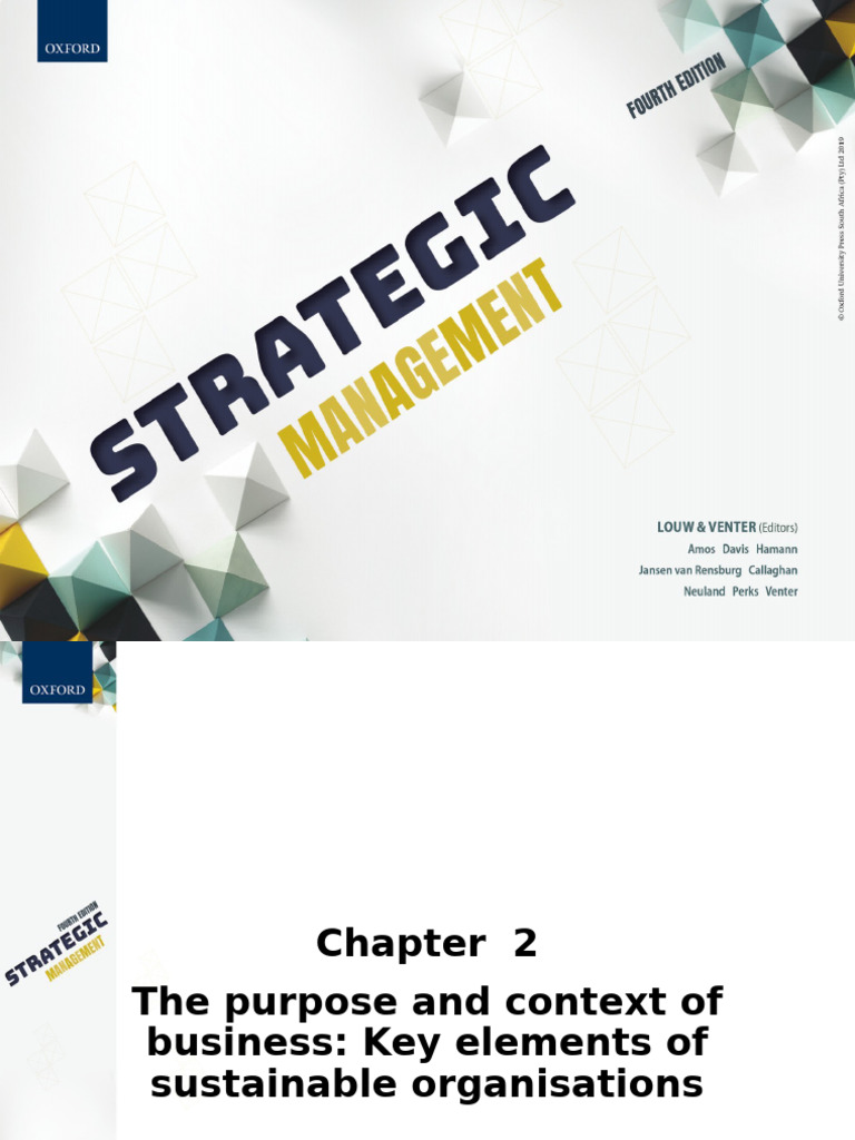 Strategic Management 4e - Chapter 2 - PPS - Ed | PDF | Strategic Management | Stakeholder ...