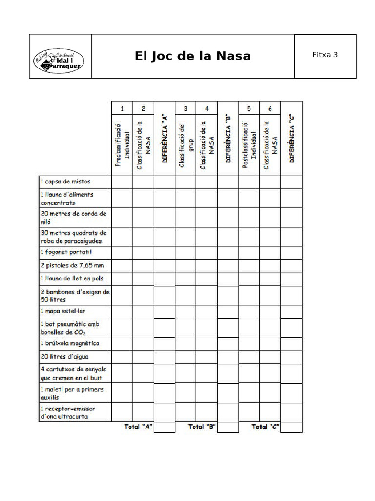 3. El Joc de la Nasa | PDF