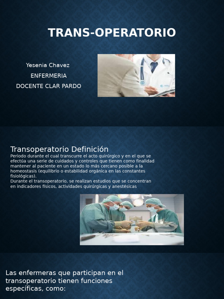 TRANSOperatorio | PDF