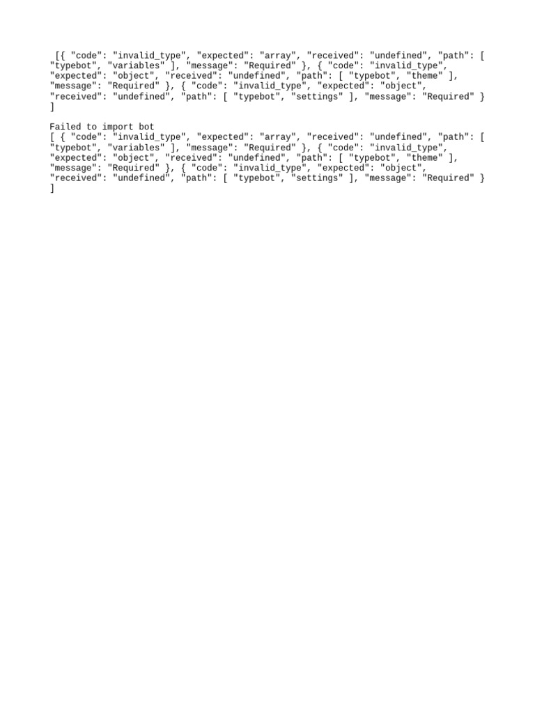 Code Invalid Type Expected Arra Pdf 3090