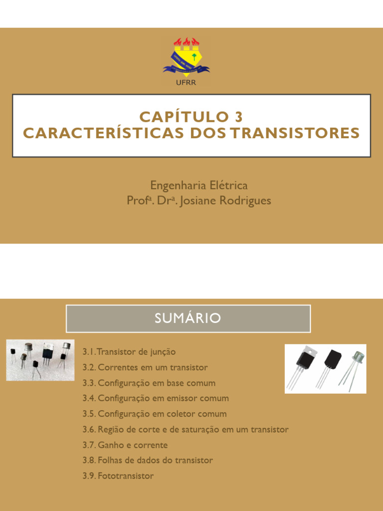 Características e Funcionamento de Transistores | PDF | Transistor ...