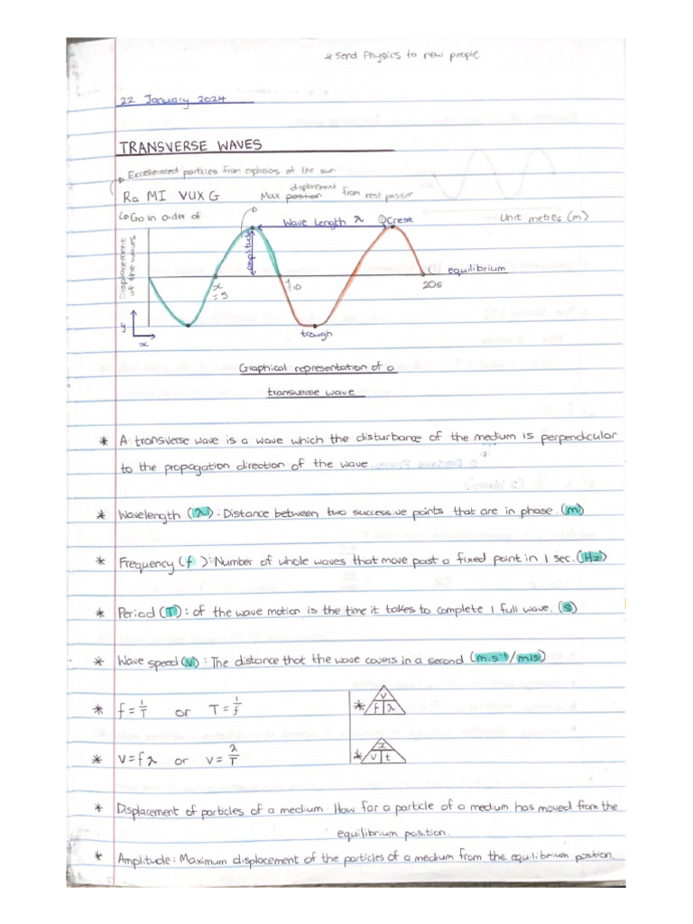 Physics Waves, Sounds and Light | PDF