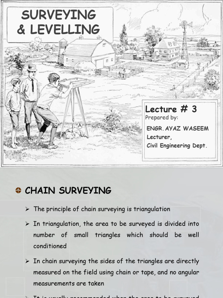 ES 2.2 Chain Surveying and Tape Corrections | PDF | Surveying | Thermal ...