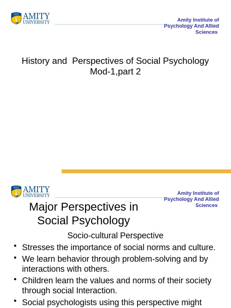 SOCIAL PSYCHOLOGY Module 1 | PDF | Psychology | Social Psychology