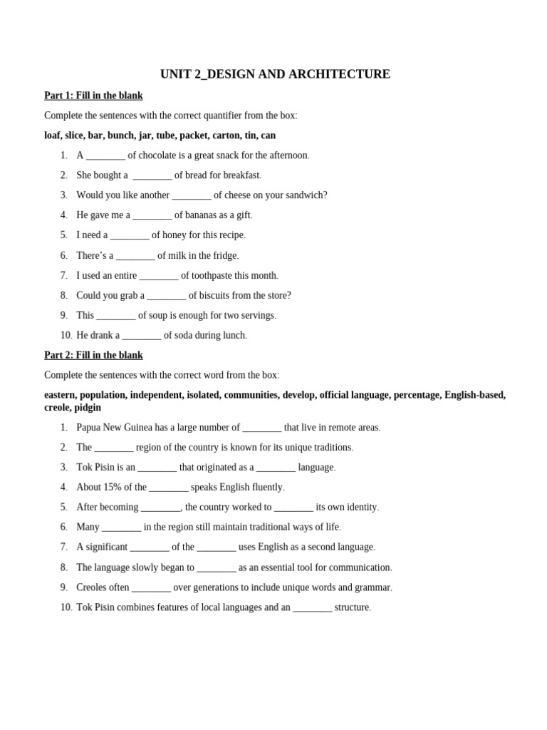 Quantifiers and Relative Clauses Practice | PDF