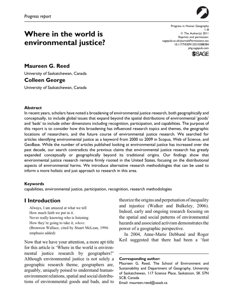 Where in The World Is ENVIRONMENTAL JUSTICE | PDF | Justice | Crime ...