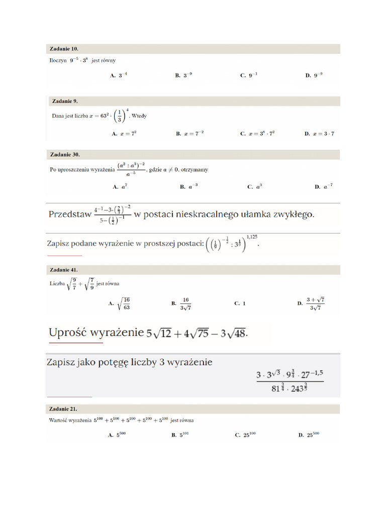Dowody Alg, Pot, Pierw, Zad Optym | PDF