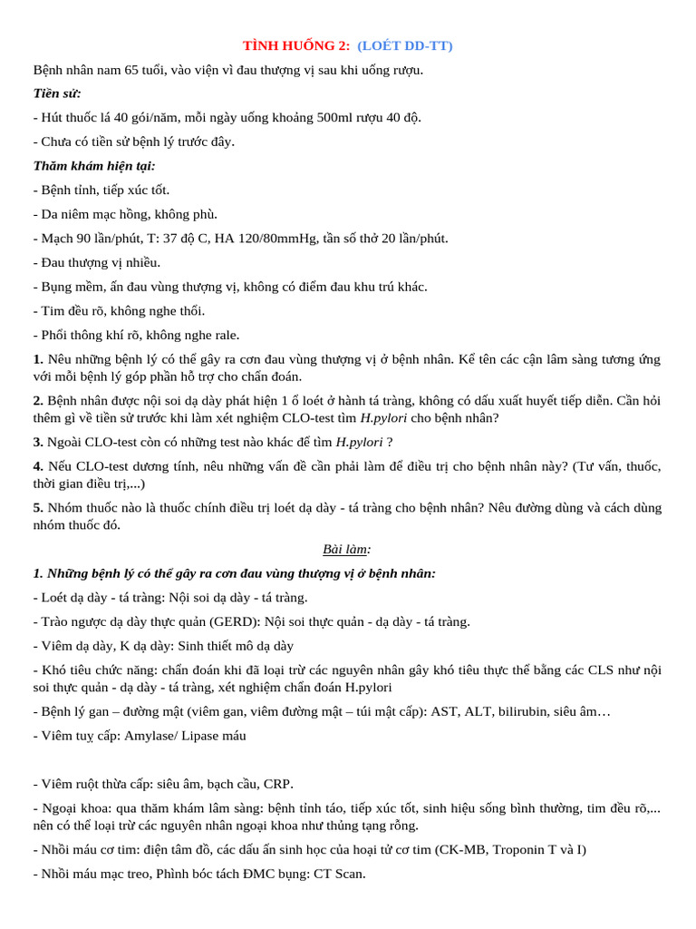 THI LS NỘI BỆNH LÝ | PDF