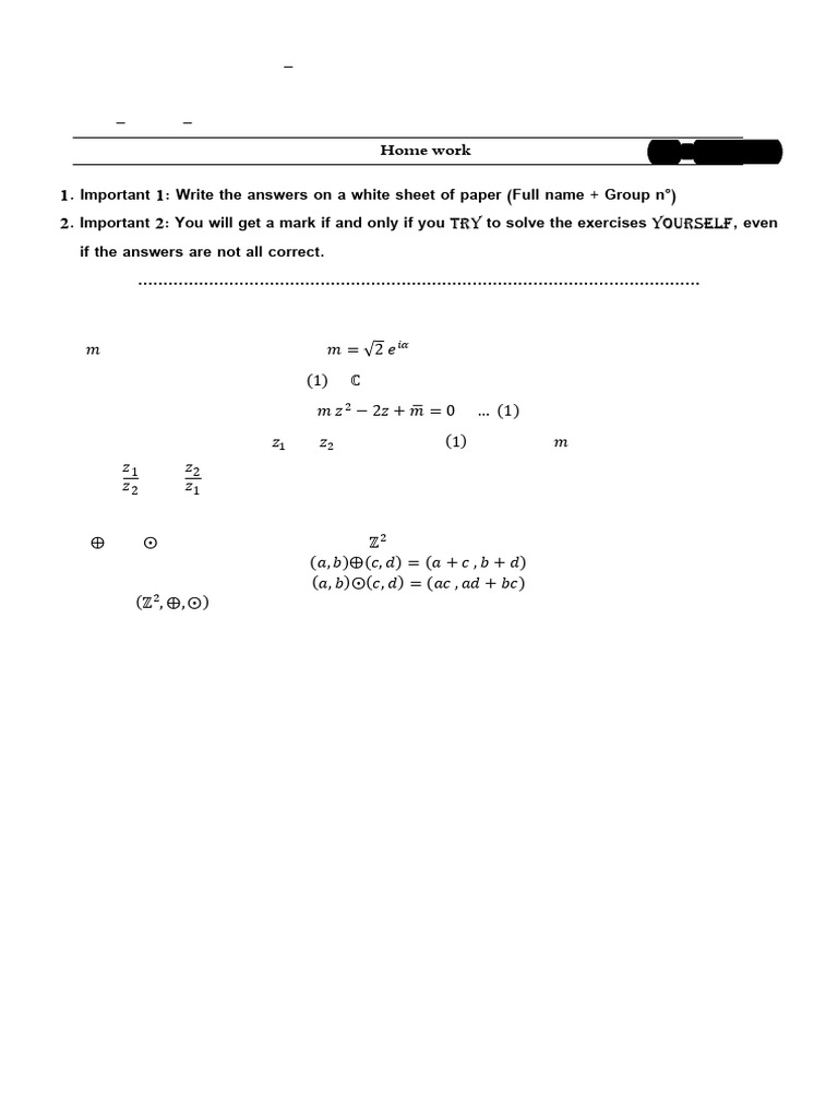 Home Work. Algebra 1... 24.25 | PDF