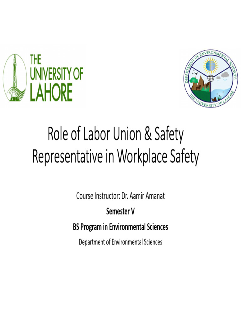 11 Labor Unions Role in Work Place Safety | PDF | Occupational Safety ...