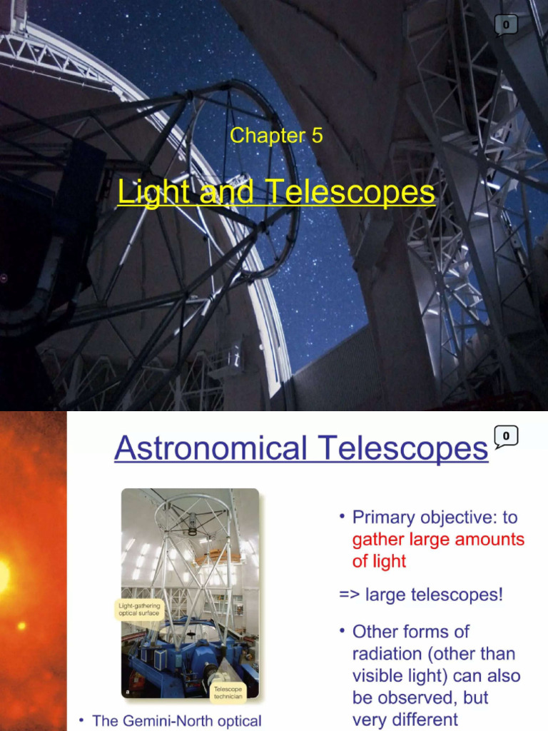 Light and Telescopes | PDF