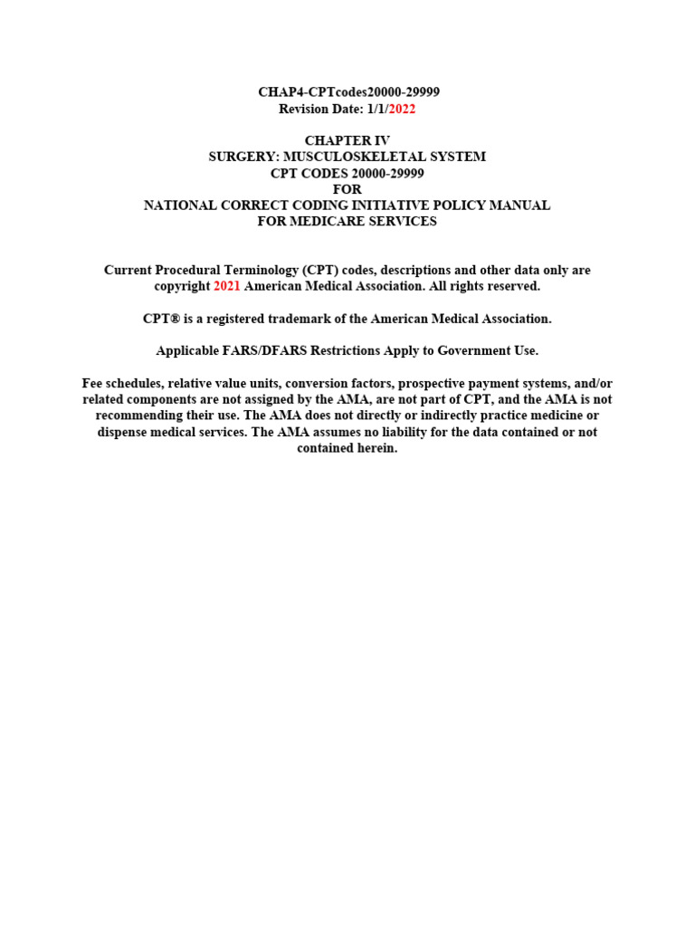 chapter4cptcodes20000-29999final11 | PDF | Anesthesia | Knee