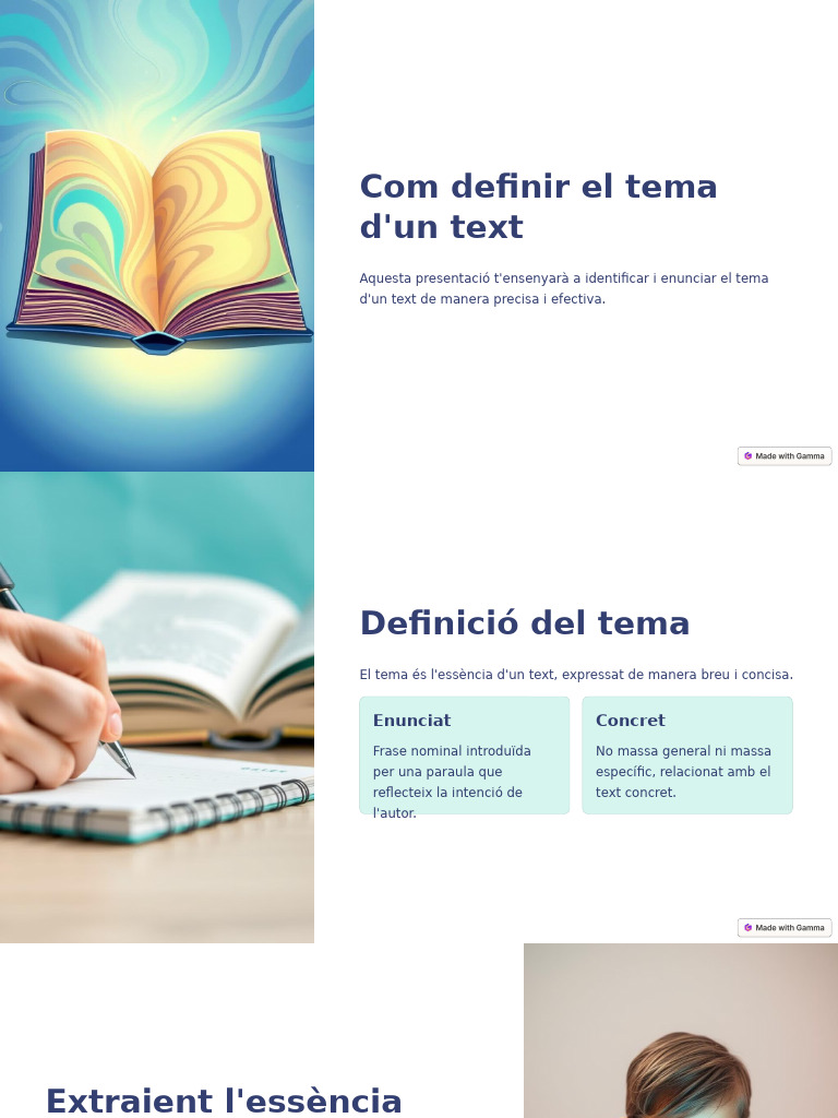 Com Definir El Tema Dun Text | PDF