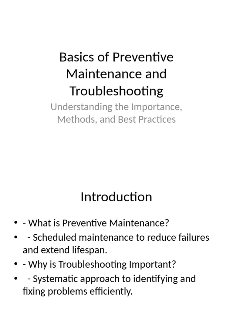 CompTIA Guide to Maintenance & Troubleshooting | PDF | Troubleshooting ...