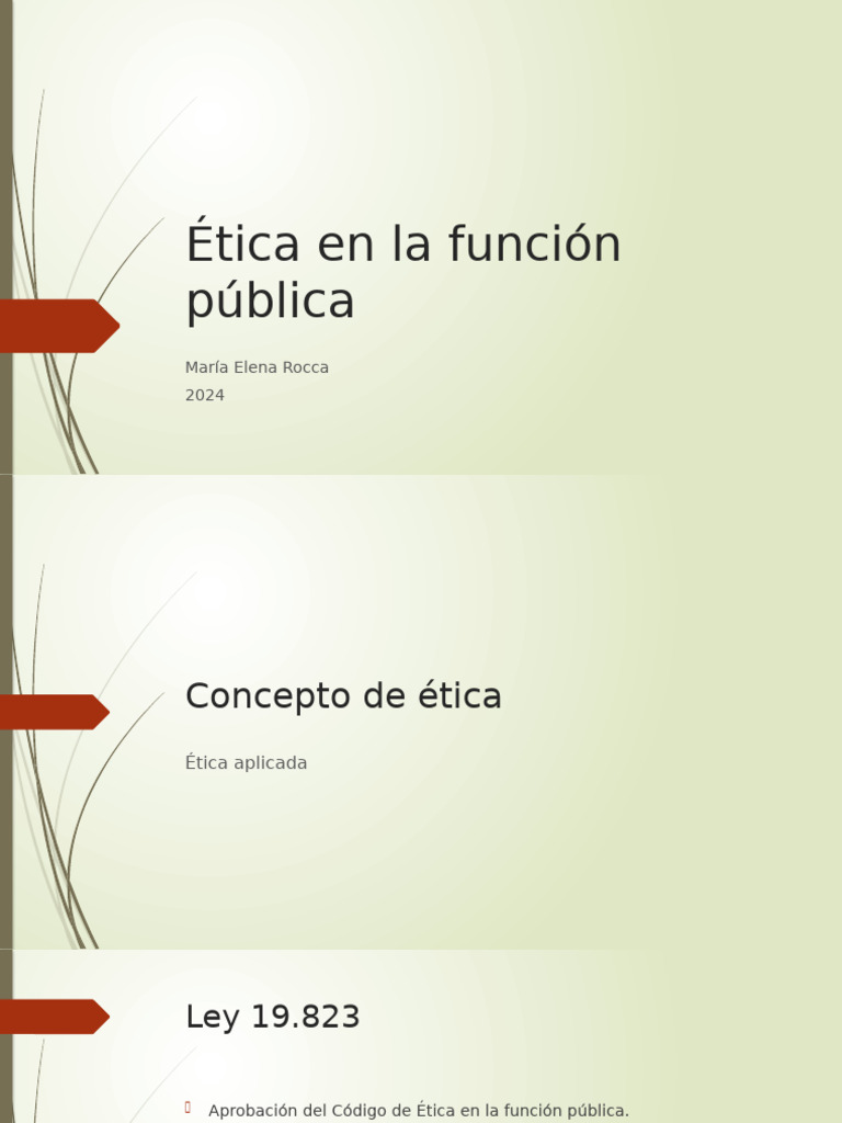 Ética en la Función Pública: Guía 2024 | PDF | Corrupción política ...