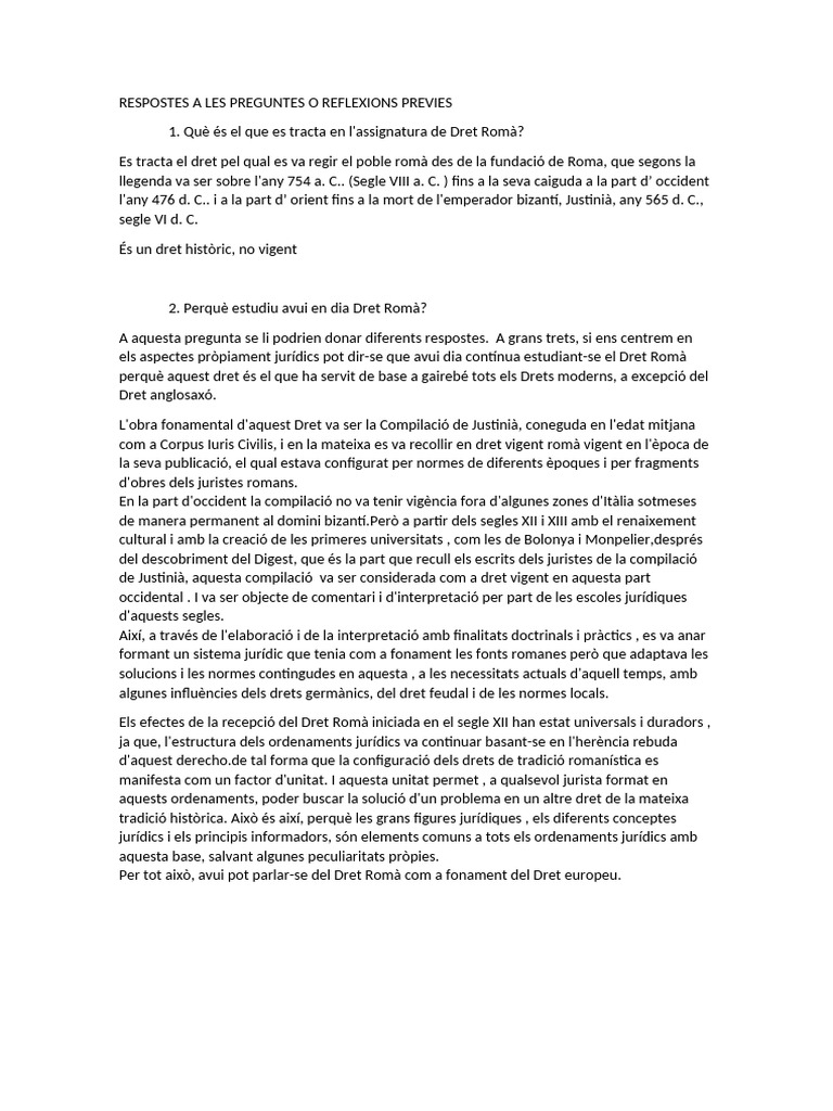 Respostes A Les Preguntes | PDF
