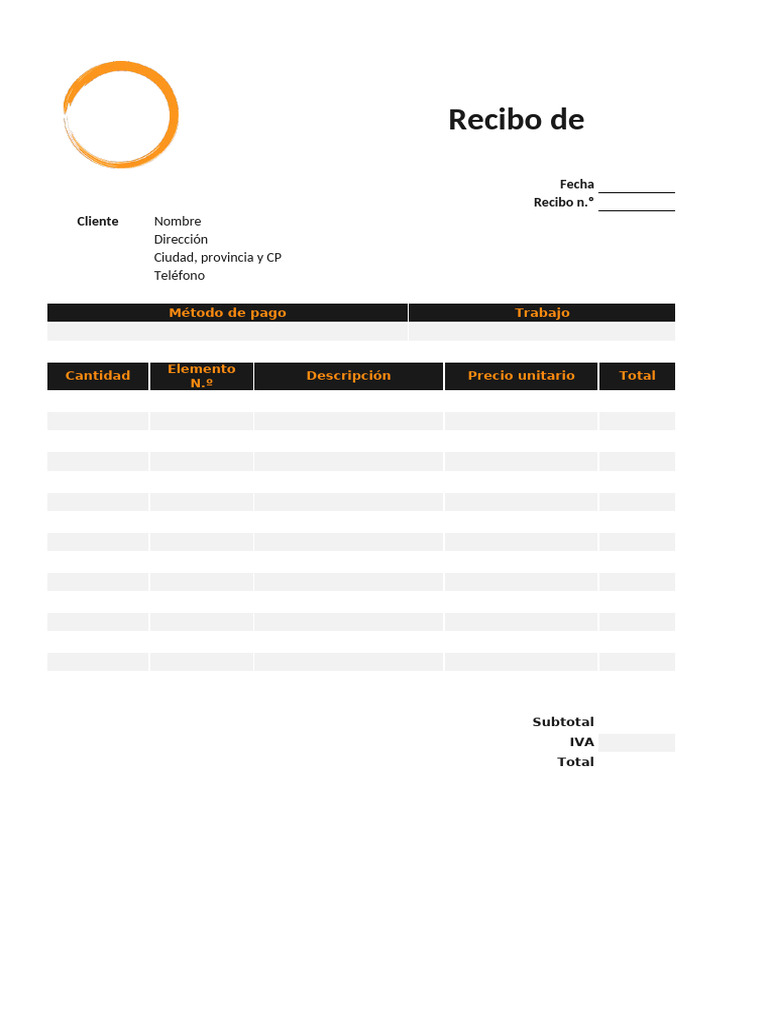 Recibo de pago detallado cliente | PDF
