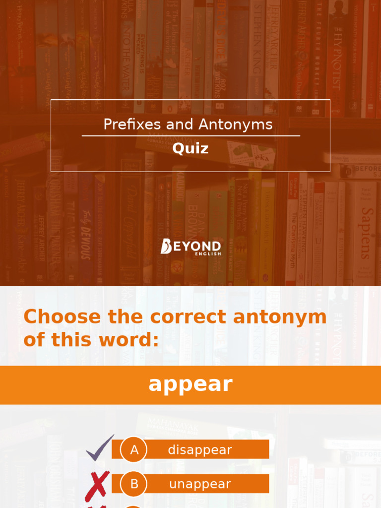 Prefix and Suffix Lesson Starters - Prefixes and Antonyms Multiple ...